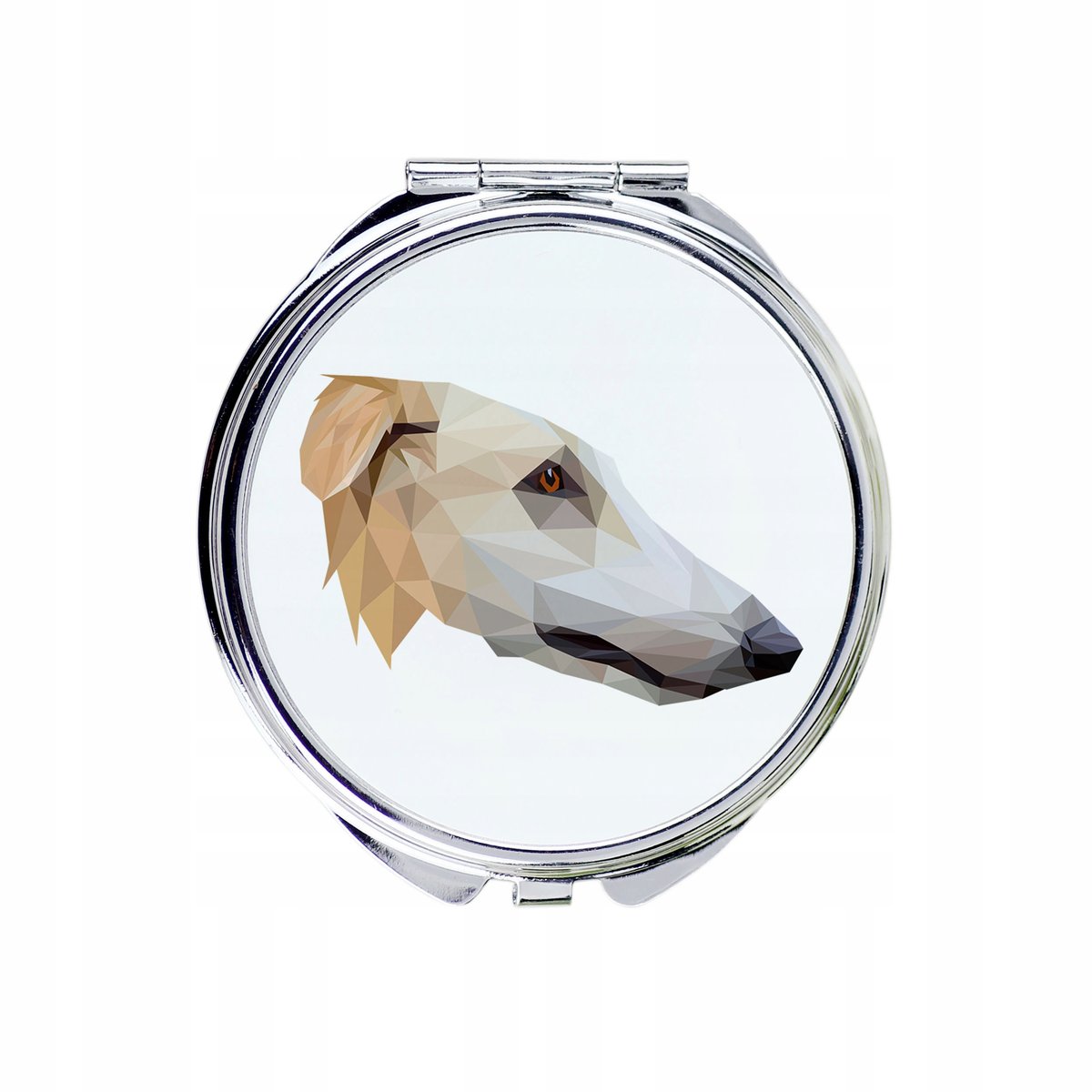 Chart rosyjski borzoj, Borzoi, Barzoi -lusterko ze zdjęciem i napisem ...