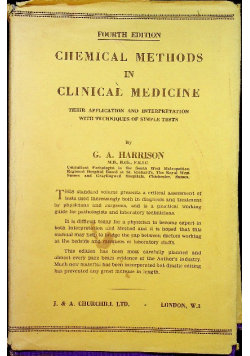 Chemical Methods in Clinical Medicine - | Książka w Empik