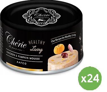 Chérie Premium - Seria Zdrowe Życie - Kurczak z musem dyniowym - 24 x 80g - Chérie | Sklep EMPIK.COM