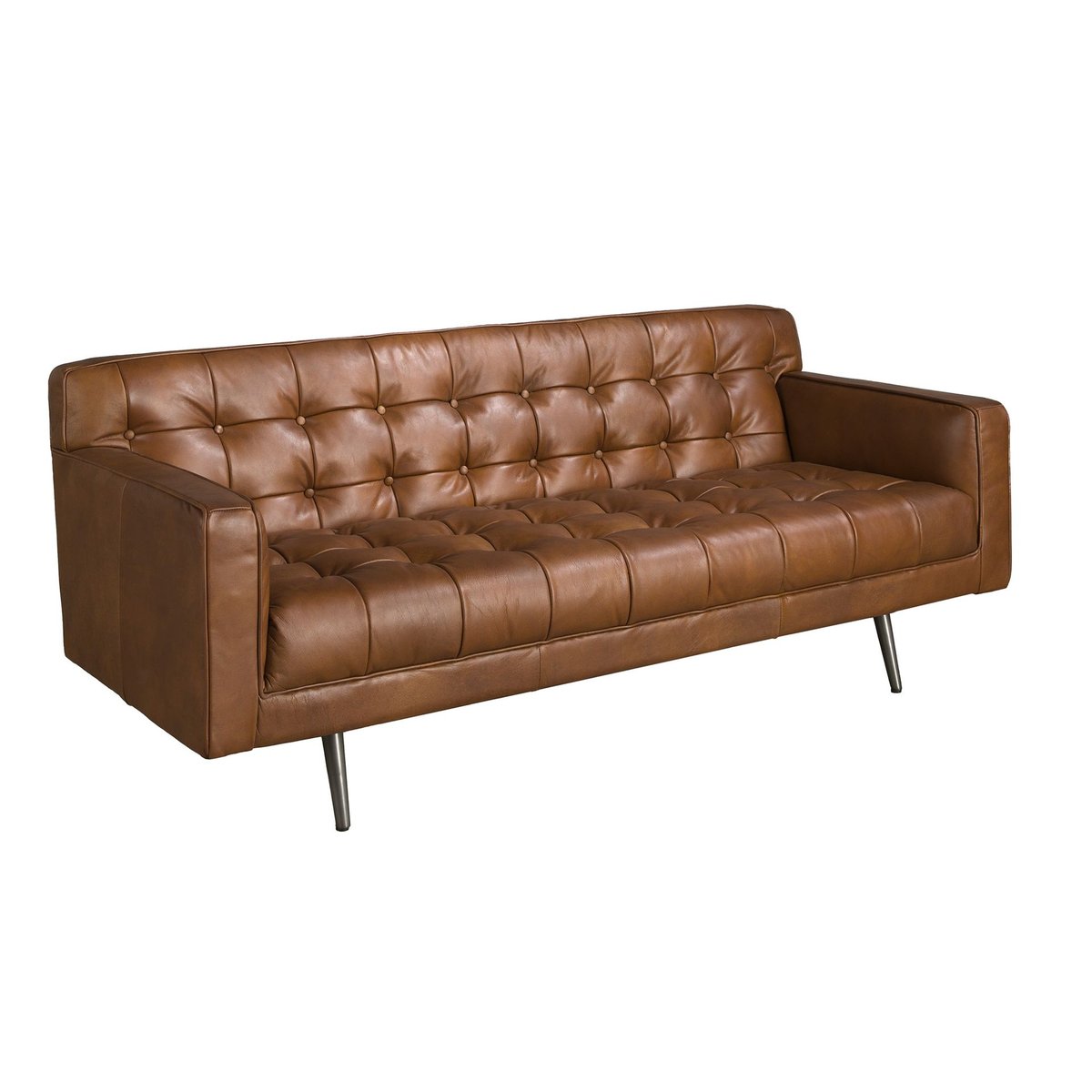 Chester 2 Seater Sofa In Dark Brown Leather 6224 Angel Cerda - Angel ...
