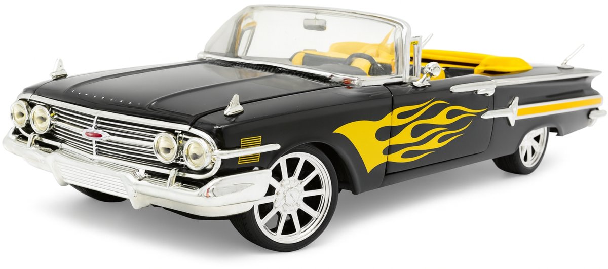 Chevrolet Impala 1960 tuning model 1:18 Motormax 79009 czarny z ...
