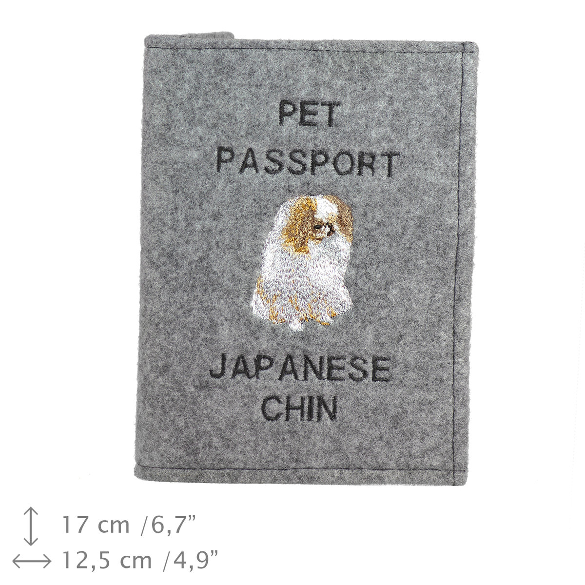 Chin japoński, Spaniel japoński - etui na paszport psa, pokrowiec na ...