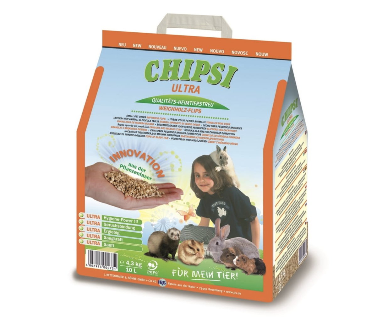 Chipsi Ultra Granulat Z Drzew Iglastych 10 L/4,6 Kg - Inna marka ...