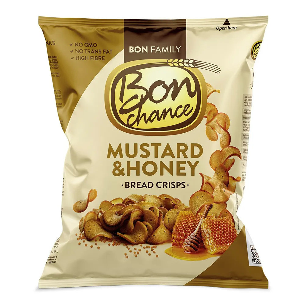 Chipsy chlebowe musztarowo-miodowe 120 g x12 - BON CHANCE | Sklep EMPIK.COM