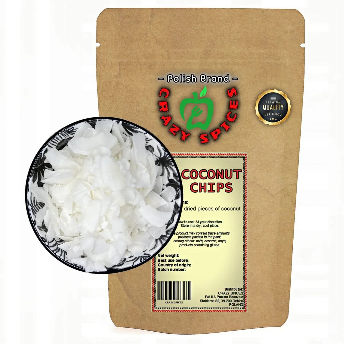 Chipsy Kokosowe Premium 100G Zdrowe/Crazyspices - Inna marka | Sklep ...