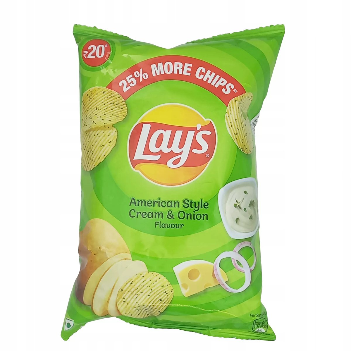 Chipsy śmietanka i cebulka American Style Cream & Onion Lay's 50g - Lay ...