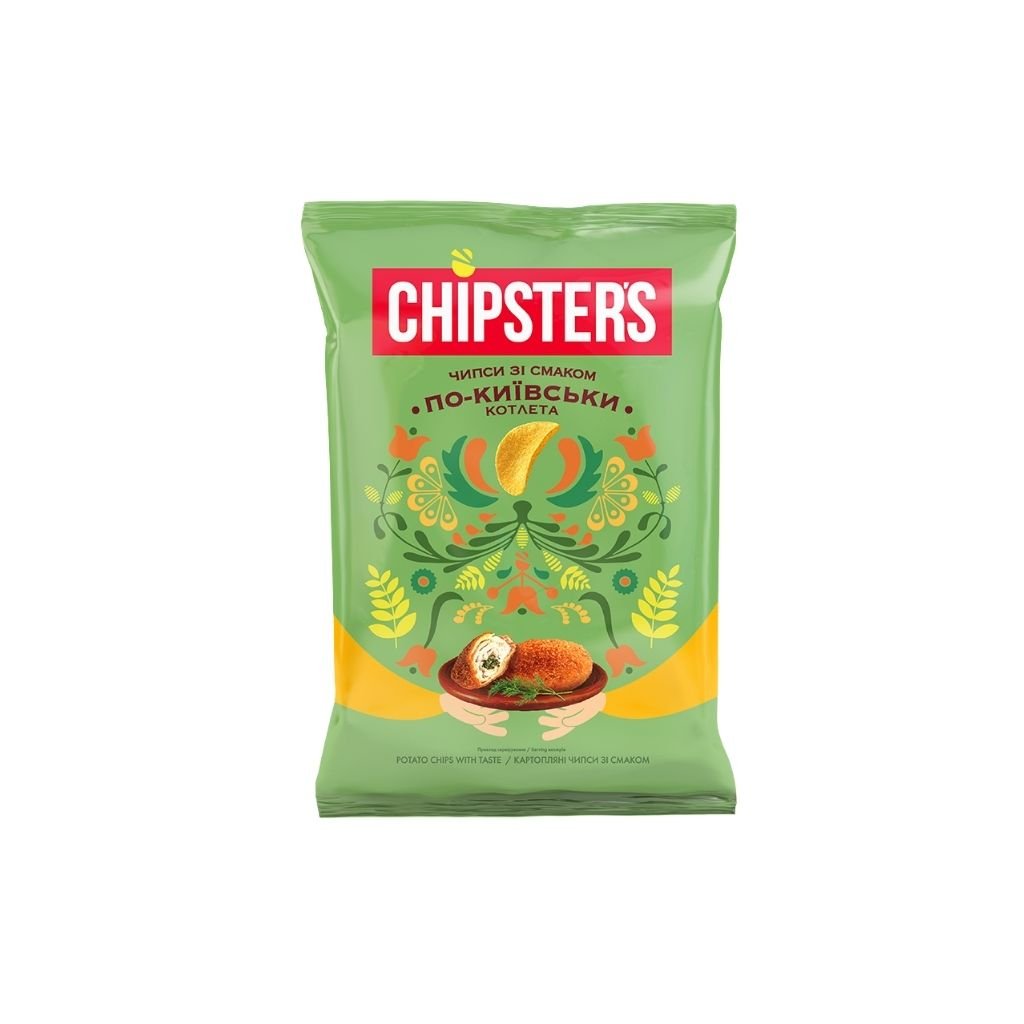 Chipsy ziemniaczane o smaku kotlet po Kijowsku "TM Chipster’s" 100g ...