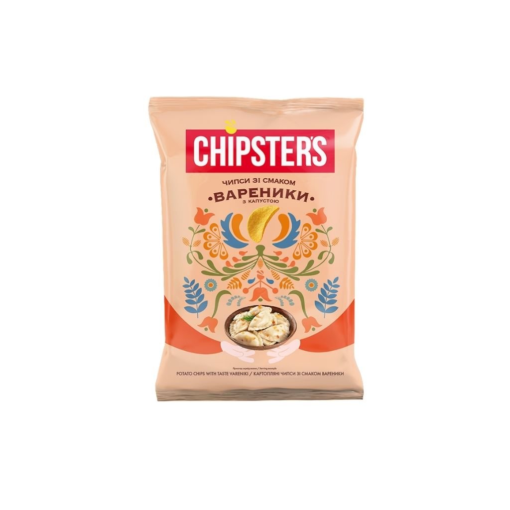 Chipsy ziemniaczane o smaku Pierożki z kapustą "TM Chipster’s" 100g ...