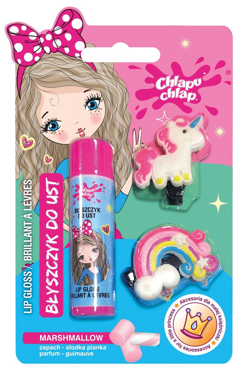Chlapu Chlap Błyszczyk Do Ust Marshmallow + Spinki | Sklep EMPIK.COM