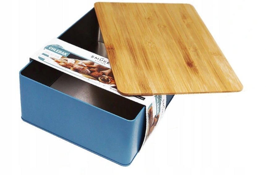 CHLEBAK SMUKEE Z DESKĄ BAMBUSOWĄ DO KROJENIA czarn - SMUKEE | Sklep ...