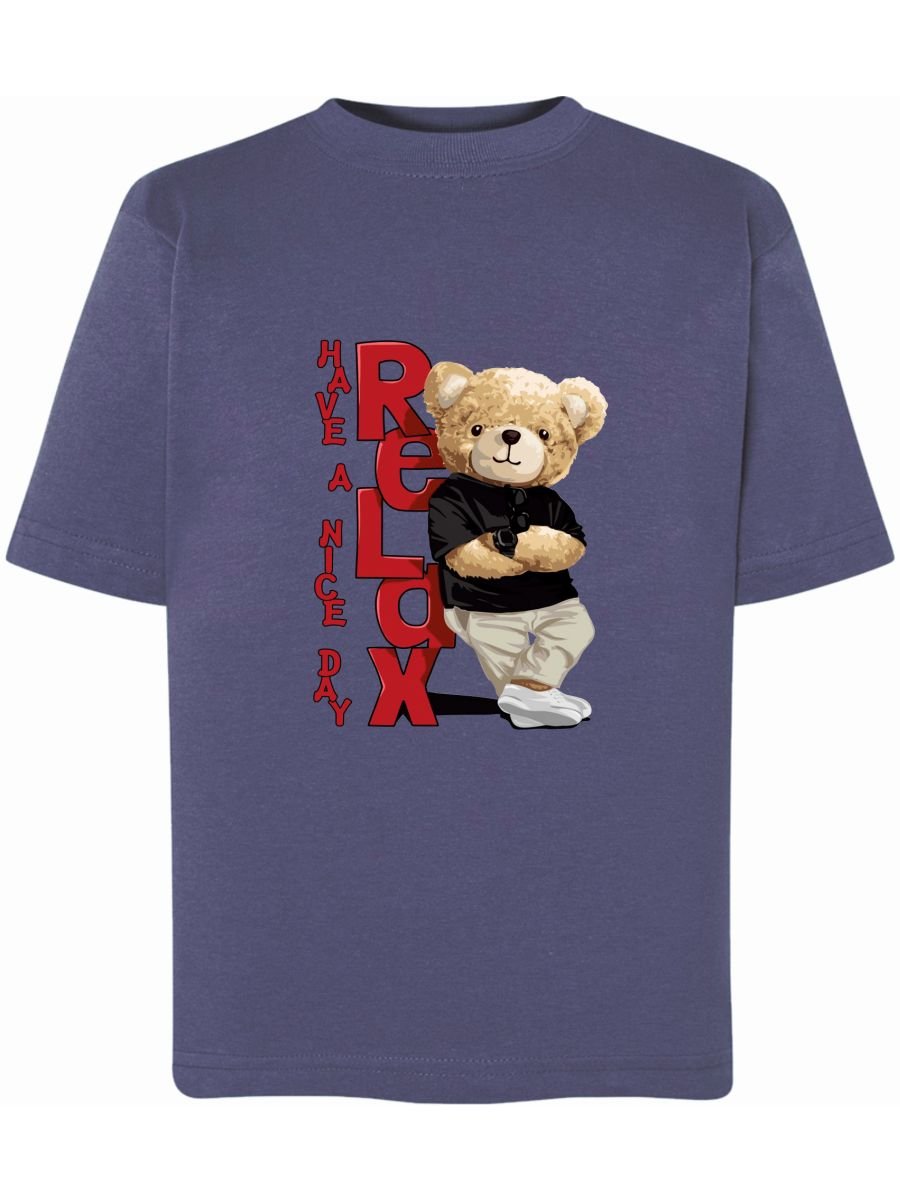 Chłopięcy t-shirt z nadrukiem Relax denim Tup Tup - Tup Tup | Sklep EMPIK.COM