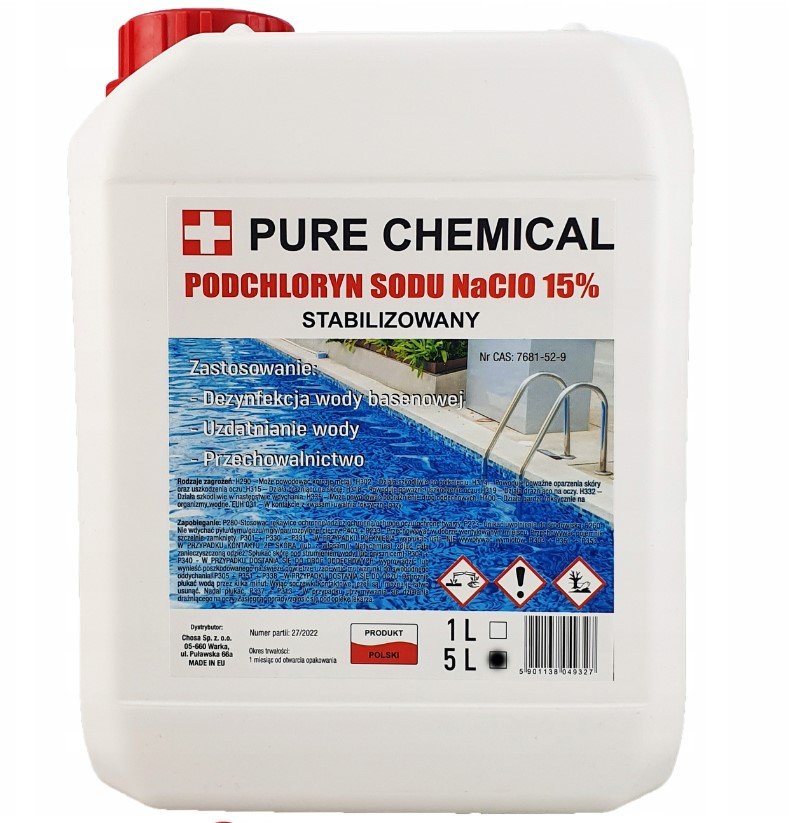Chlor płynny PURE CHEMICAL 6 kg 5 l - PURE CHEMICAL | Sklep EMPIK.COM
