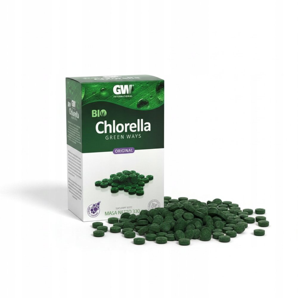 Chlorella BIO Green Ways tabletki 440 szt Detoks Odporność Oczyszczanie ...