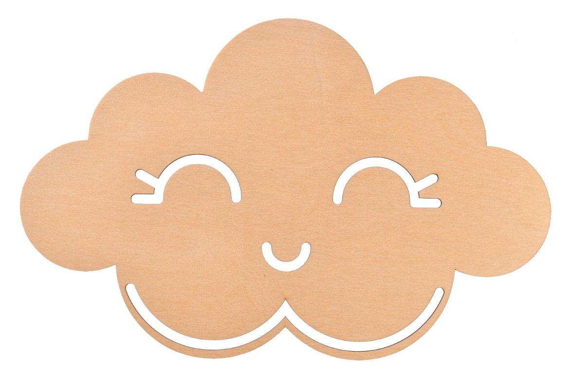 Chmura drewniana dekor do decoupage - skrzynkizdrewna | Sklep EMPIK.COM