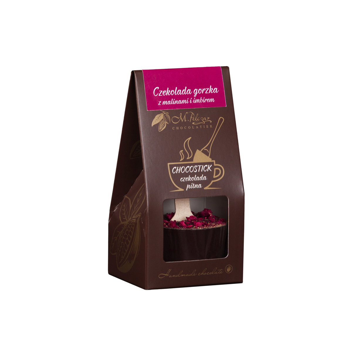 Chocostick z gorzkiej czekolady z nutą maliny i imbiru - M. Pelczar ...