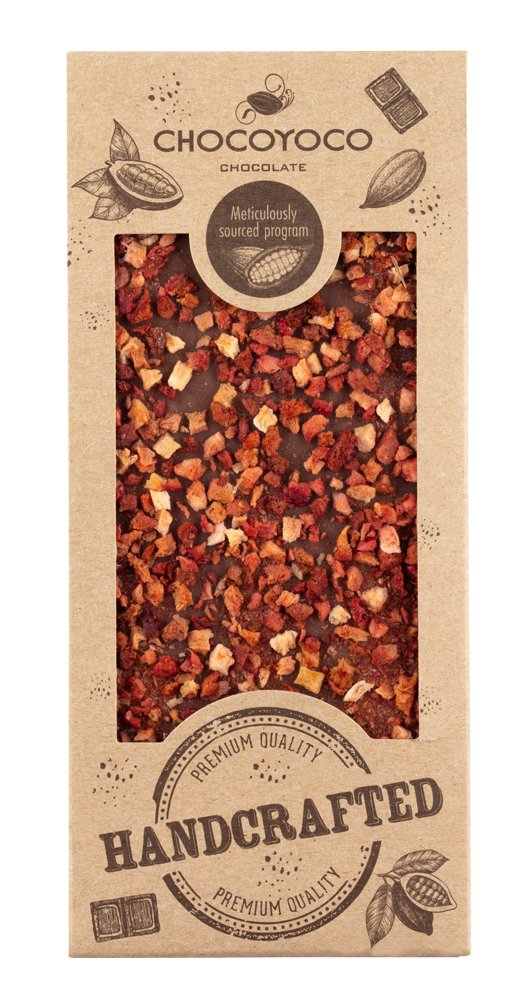 Chocoyoco, Czekolada Mleczna Z Truskawkami, 100G - CHOCOYOCO | Sklep ...