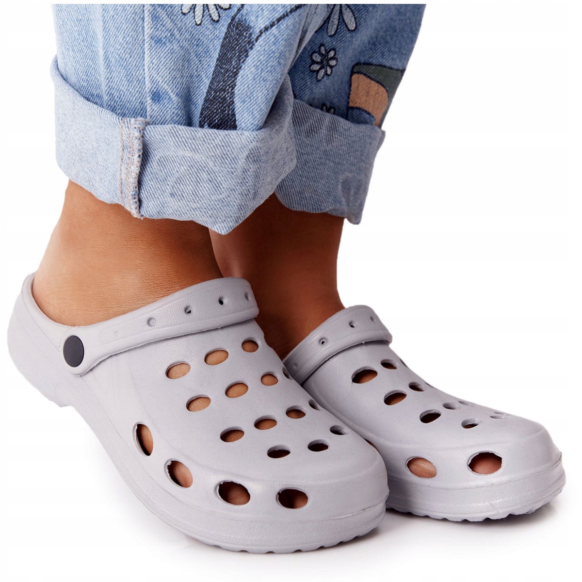 Chodaki Klapki Piankowe Szare Ogrodowe Basenowe 31 - Inna marka | Moda ...