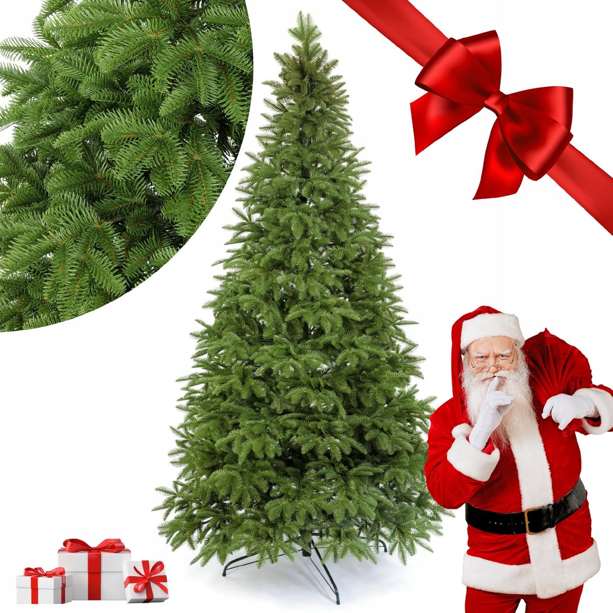 Choinka sztuczna 100% PE Olive Glow 2D 130cm jasna zieleń jodła jak żywa - ART-TRANS | Sklep ...