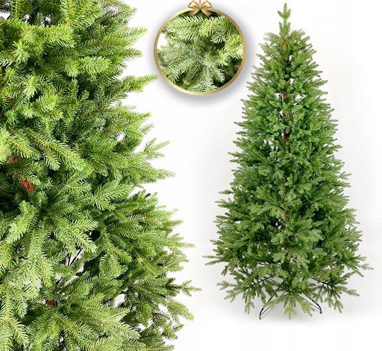 Choinka Sztuczna Premium Świerk Alpejski 100% Pe 220 Cm - PSOMAR ...