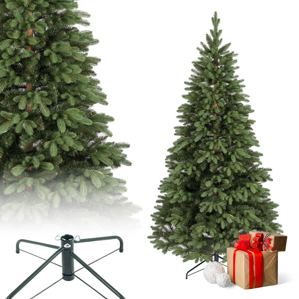 CHOINKA SZTUCZNA ŚWIĄTECZNA ŚWIERK ALPEJSKI 250 cm DUŻA GĘSTA JAKOŚĆ ...