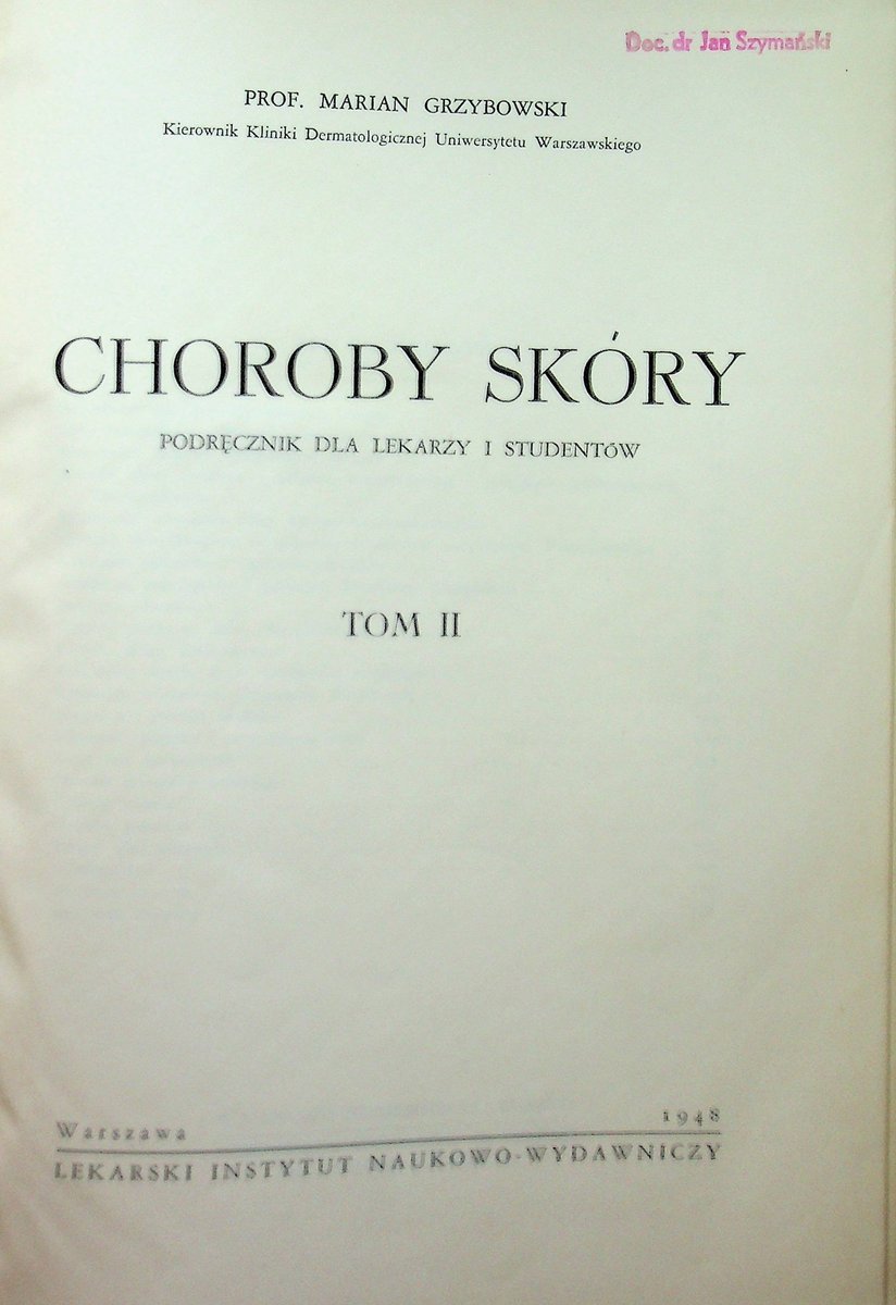 Choroby skóry tom II 1948 r. - W opisie | Książka w Empik