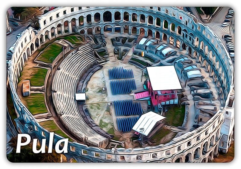 CHORWACJA - Pula - Amfiteatr - Magnes na lodówkę - Subliproject | Sklep ...