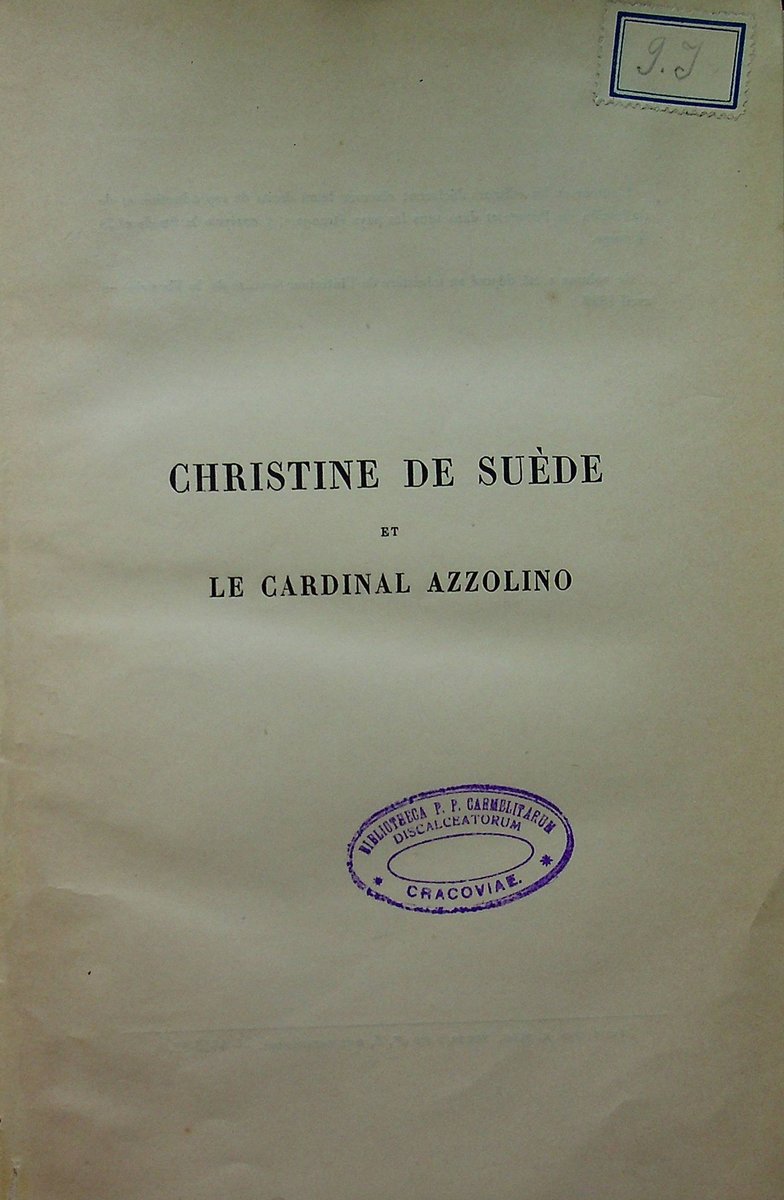 Christine de Suede et Le Cardinal Azzolino 1899 r. - W opisie | Książka ...