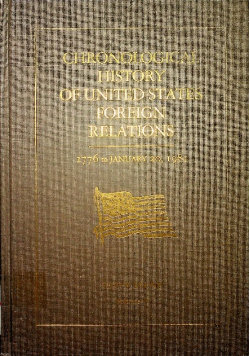 Chronological history of United States Foreign Relations - Opracowanie ...