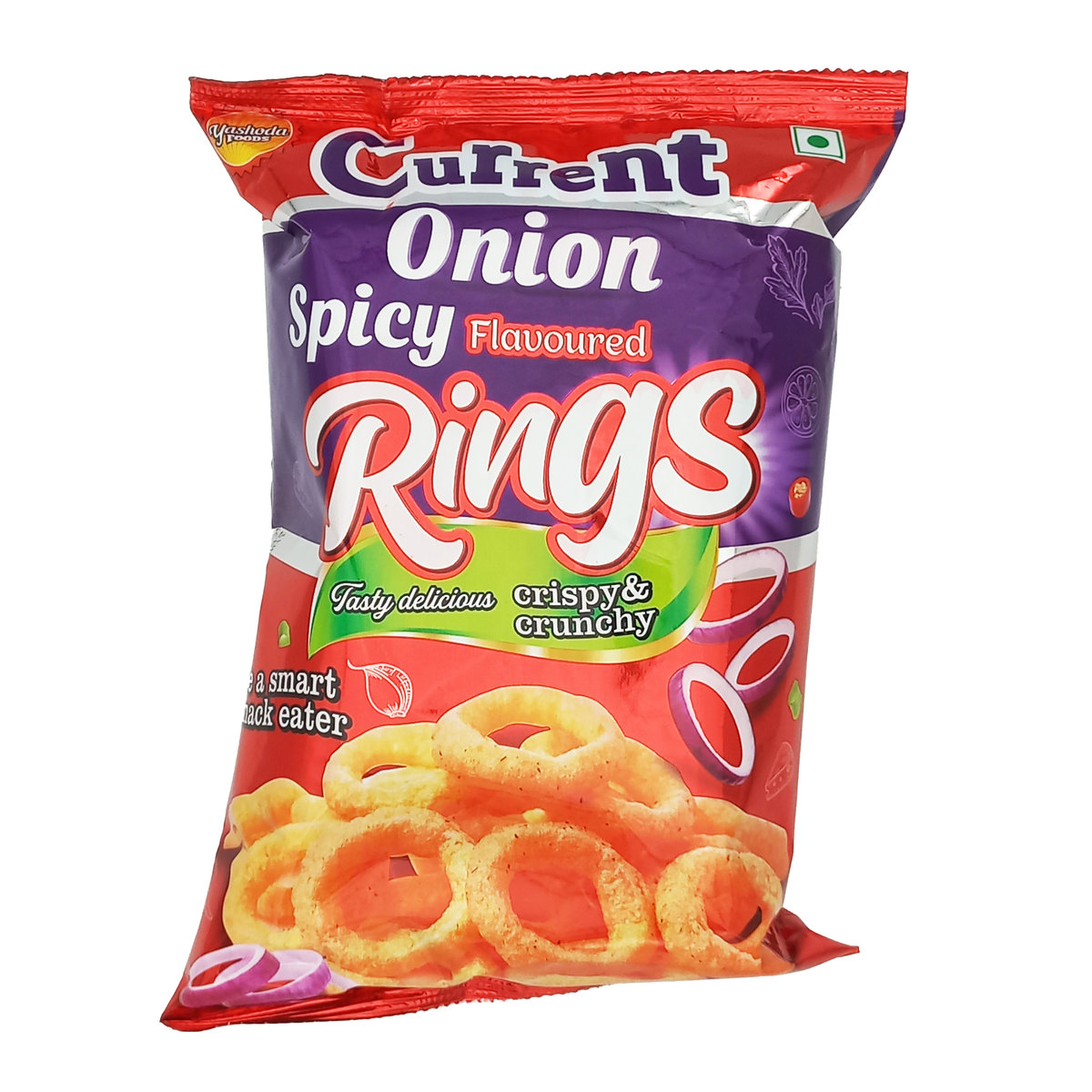 Chrupki krążki cebulowe ostre Spicy Flavoured Onion Rings Current 50g ...