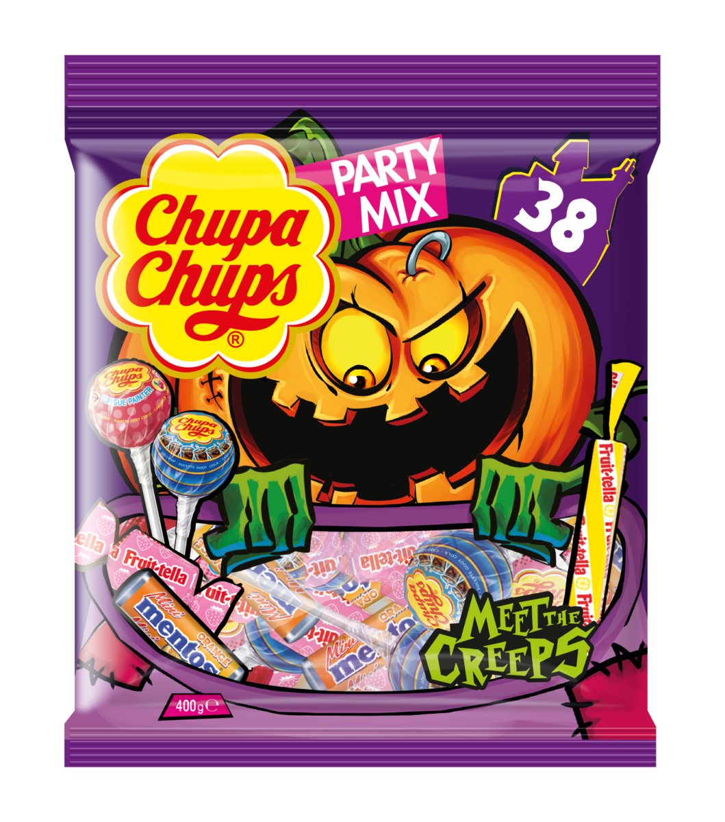 Chupa Chups Meet The Creeps mix słodyczy lizaki gumy cukierki Mentos ...