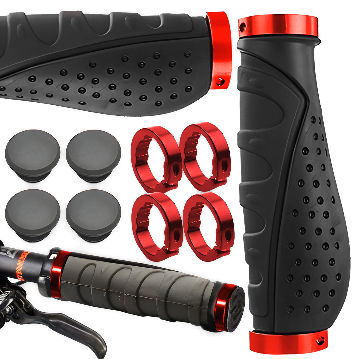 Chwyty Gripy Rączki Rowerowe Ergonomiczne Świetne Trzymanie Bardzo ...