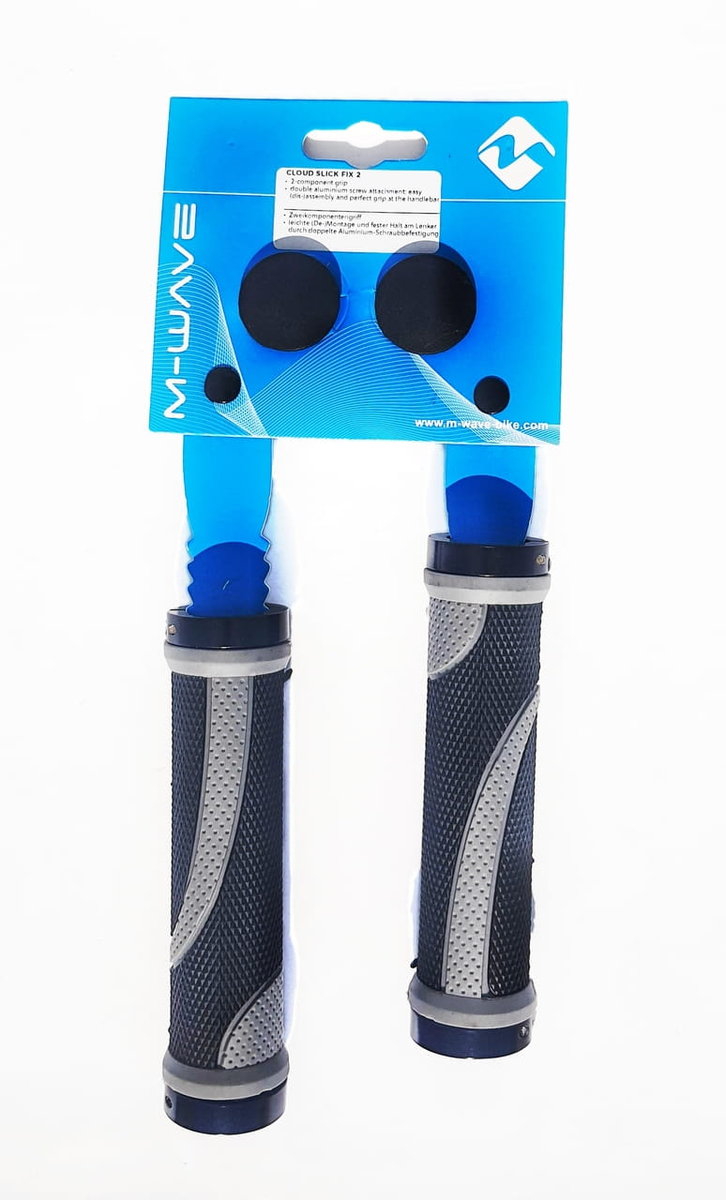 Chwyty M-Wave Black/Grey 130mm Skręcane - 100% | Sport Sklep EMPIK.COM