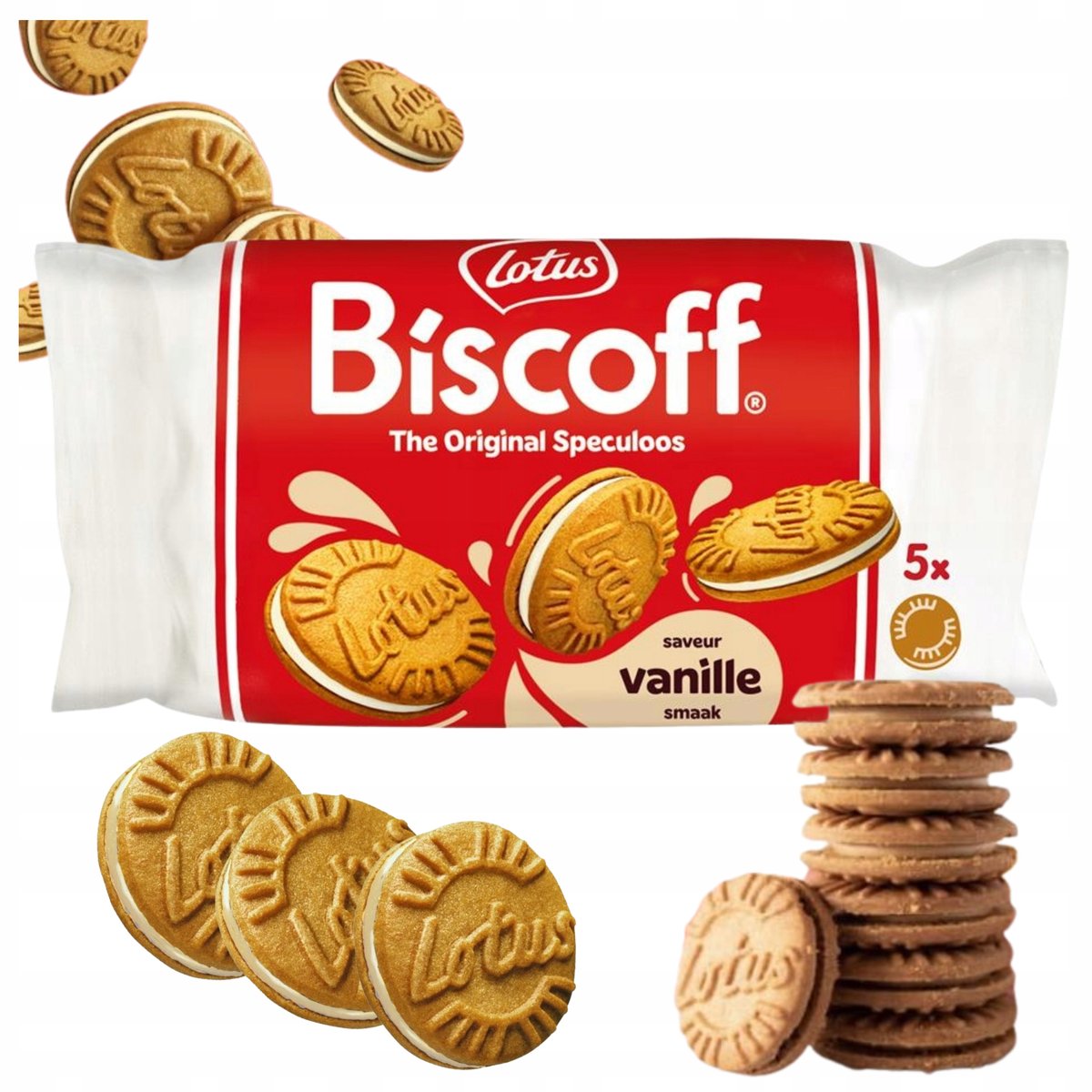 Ciastka Lotus Biscoff Z Kremem Waniliowym Ciasteczka Wanilia Waniliowe ...