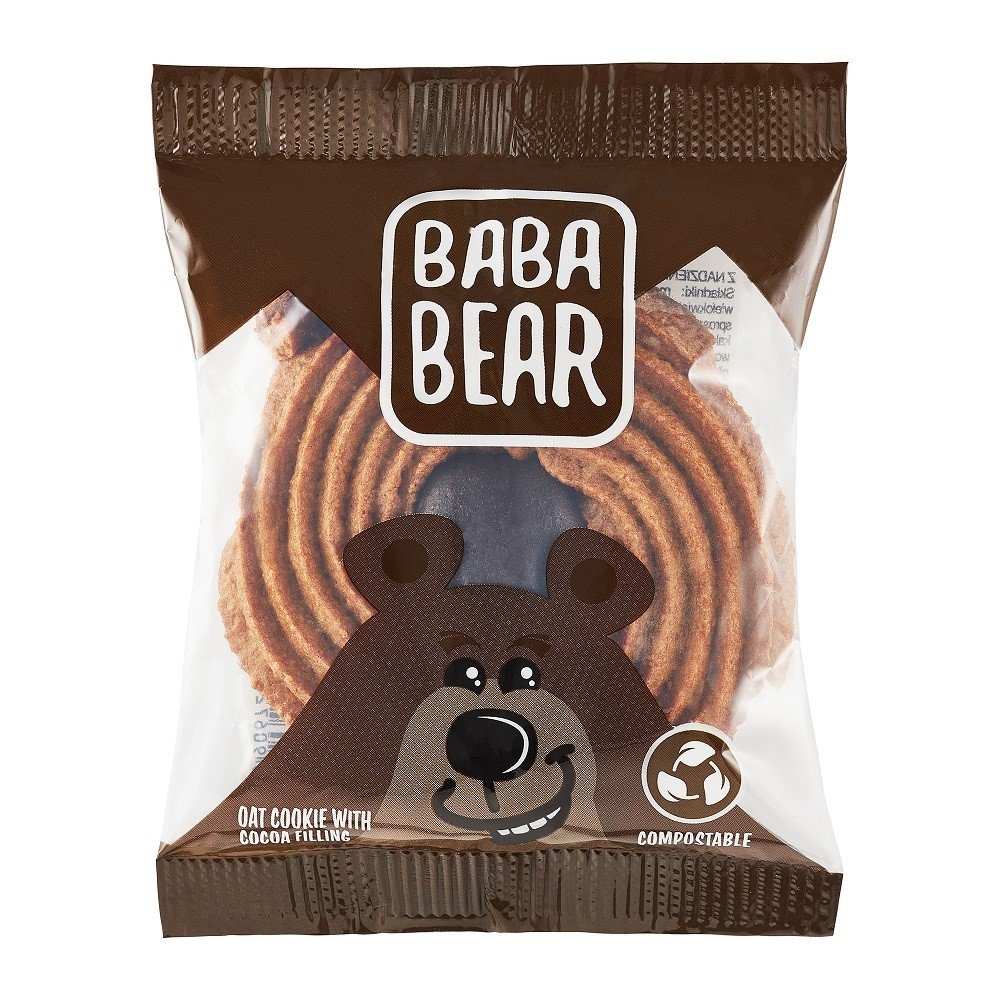 CIASTKO OWSIANE Z NADZIENIEM KAKAOWYM 50 g - BABA BEAR - Inna marka | Sklep EMPIK.COM