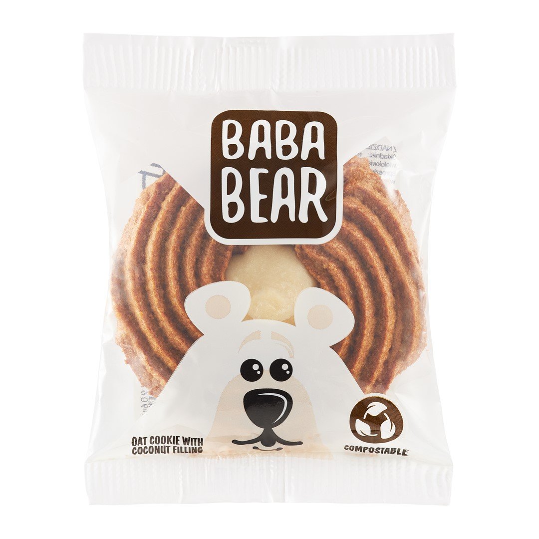 CIASTKO OWSIANE Z NADZIENIEM KOKOSOWYM 50 g - BABA BEAR - Inna marka | Sklep EMPIK.COM