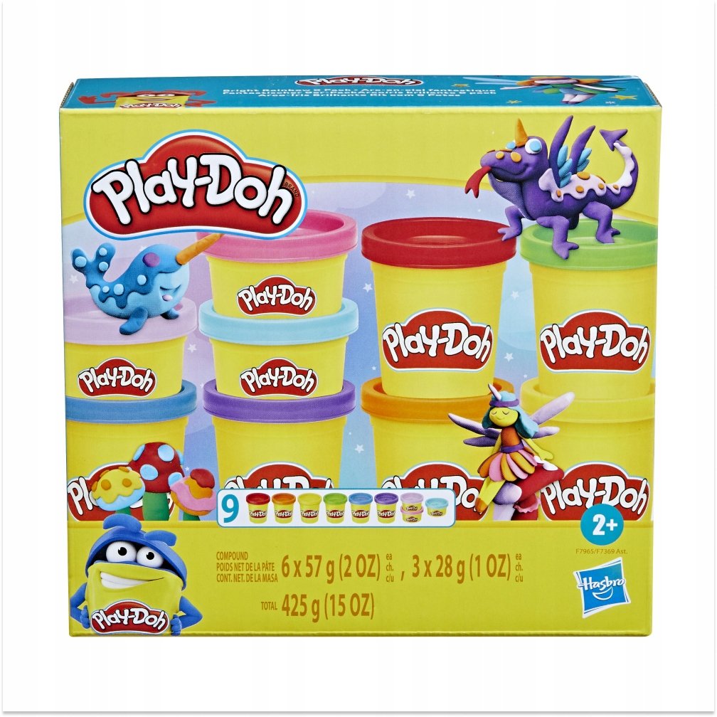 CIASTOLINA PLAY-DOH ZESTAW Zestaw Tubek 9 kolorów F7965 - Hasbro | Sklep EMPIK.COM