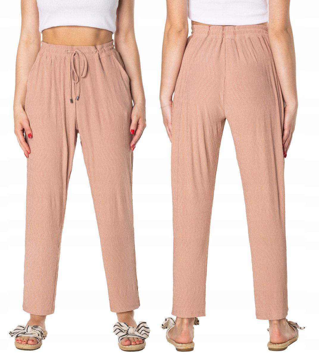 Cienkie Spodnie Damskie Bawełniane Lato 46131-3 M - Inna marka | Moda ... Cienkie Spodnie Damskie Bawełniane Lato 46131-3 M - Inna marka | Moda ...