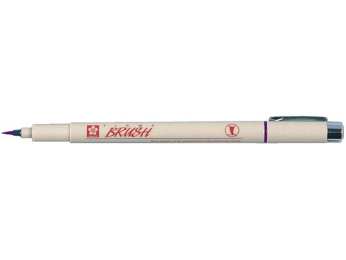 Cienkopis Pigma Brush, purpurowy - BRUYNZEEL | Sklep EMPIK.COM