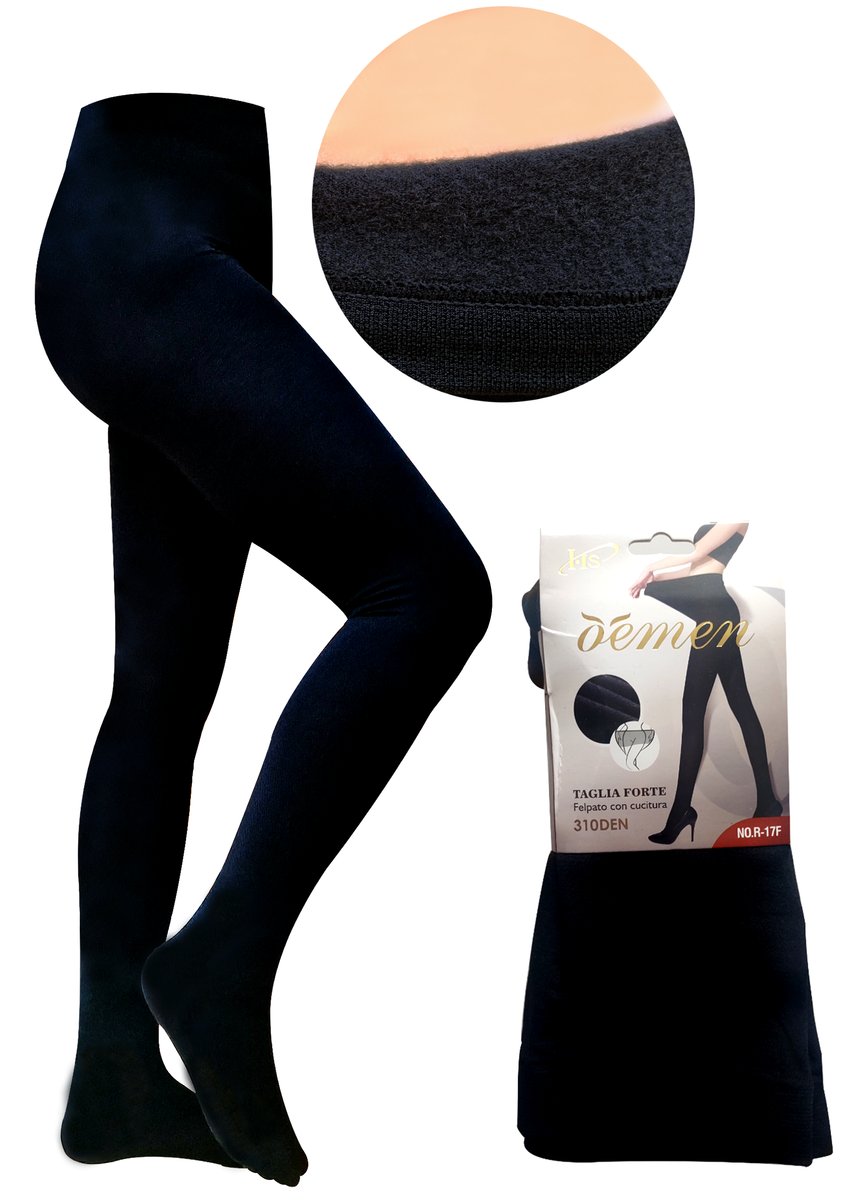 Ciepłe Grube Rajstopy Polarowe 310 Den Czarne / Oemen - Inna marka ...