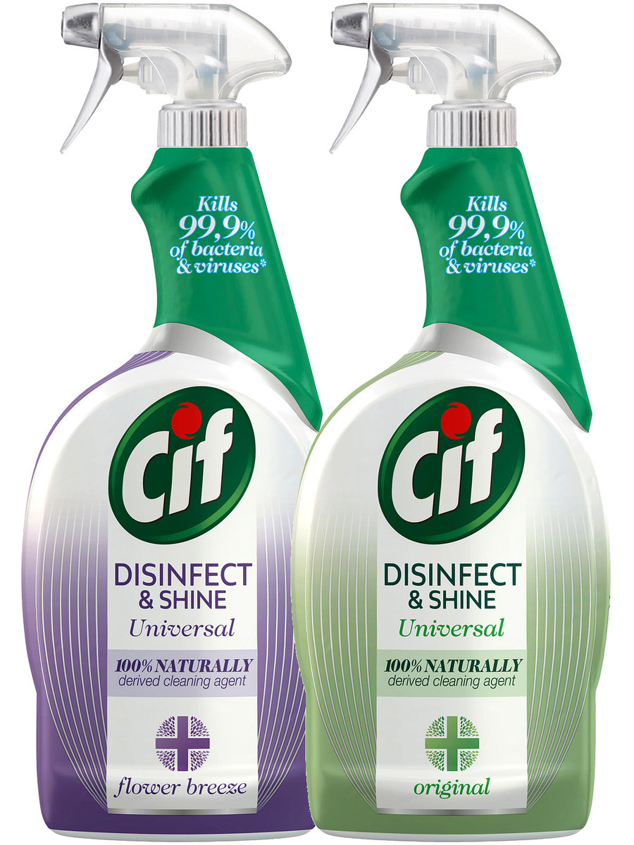 Cif Disinfect & Shine Mix Spray Antybakteryjny 2 X 750Ml - CIF | Sklep ...