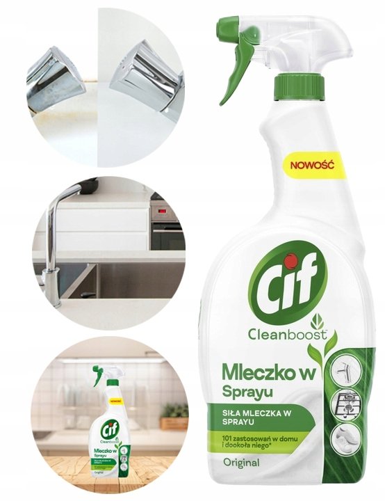 Cif Mleczko Do Czyszczenia Uniwersalne Kuchnia Łazienka W Sprayu 750 ml - CIF | Sklep EMPIK.COM