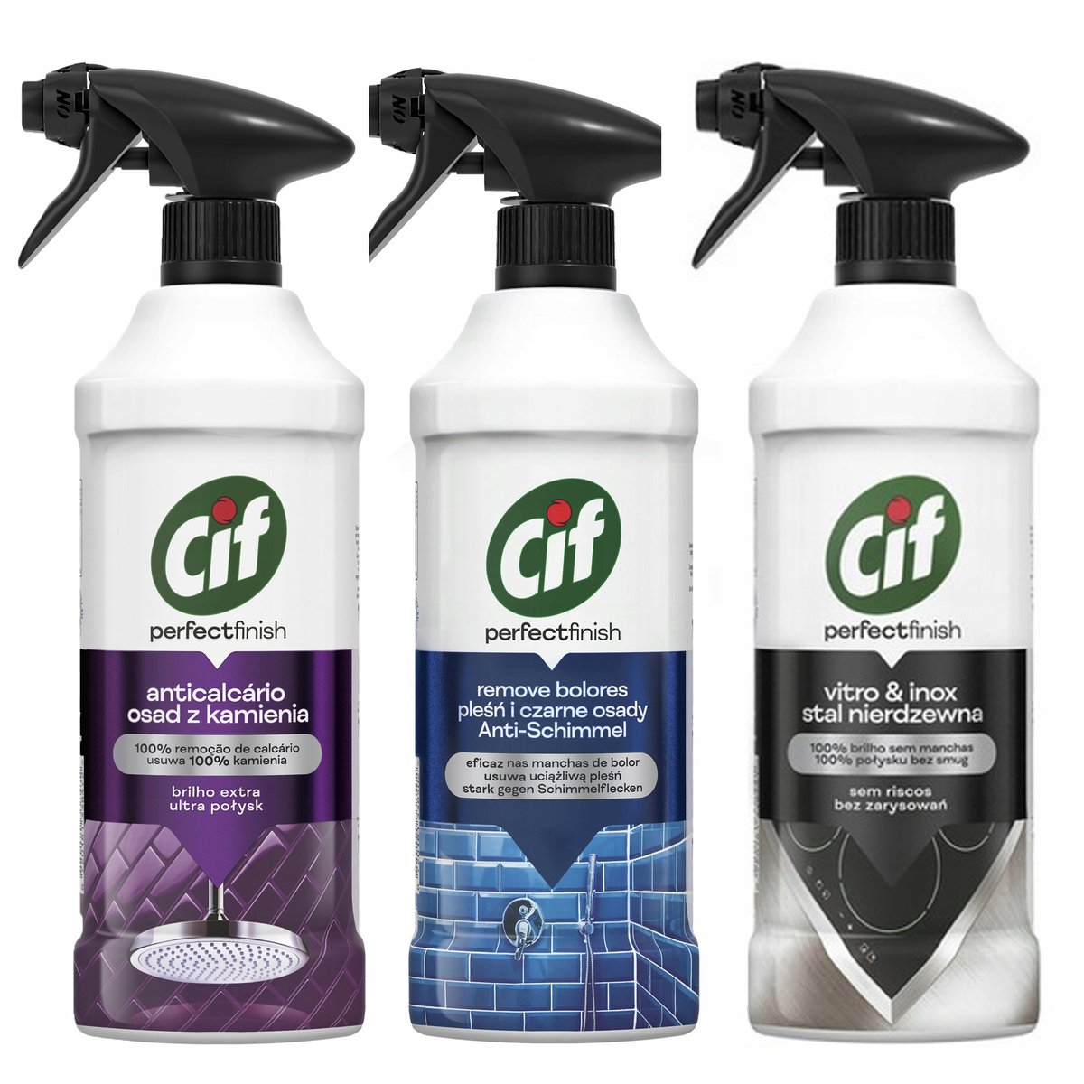 Cif Perfect Finish Spray Mix 3 X 435Ml - CIF | Sklep EMPIK.COM