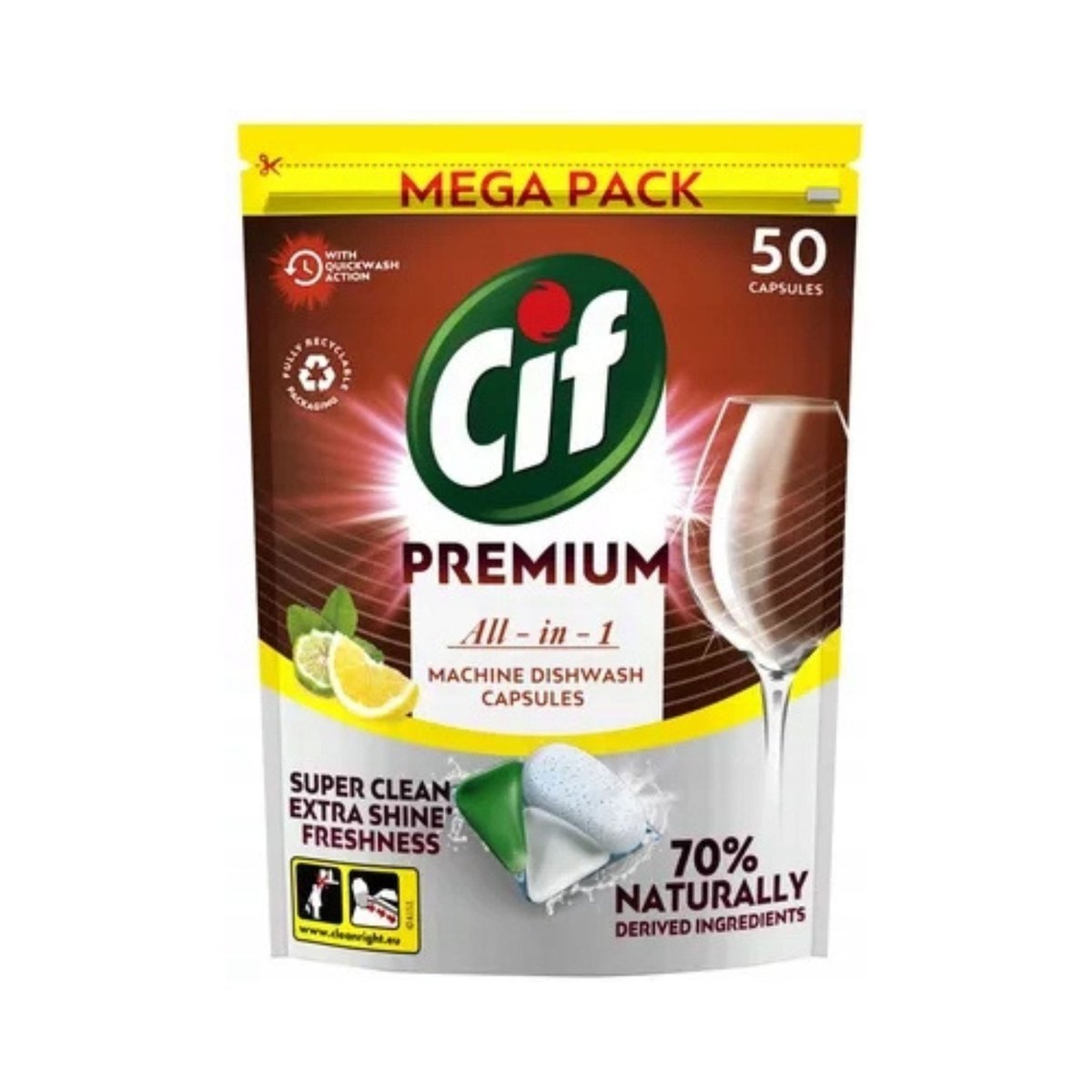 Cif Prem All In 1 Tabletki Do Zmywarki Lemon 50szt - CIF | Sklep EMPIK.COM