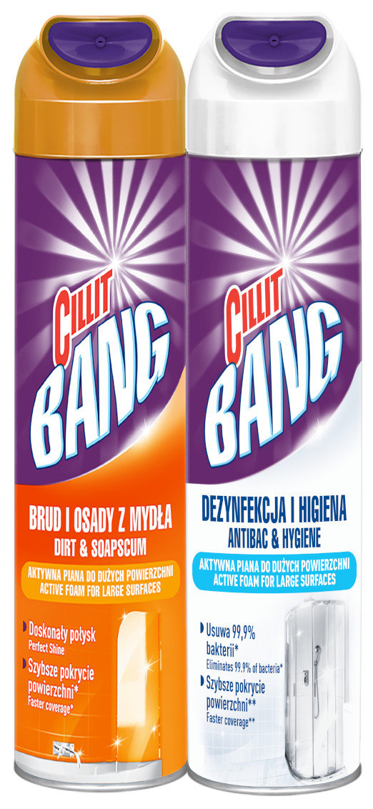 Cillit Bang Aktywna Piana zestaw do łazienki 2 x 600 ml - Reckitt ...