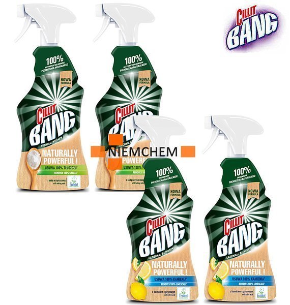 Cillit Bang Naturally Zestaw Kuchni Łazienki x 4 - Cillit | Sklep EMPIK.COM