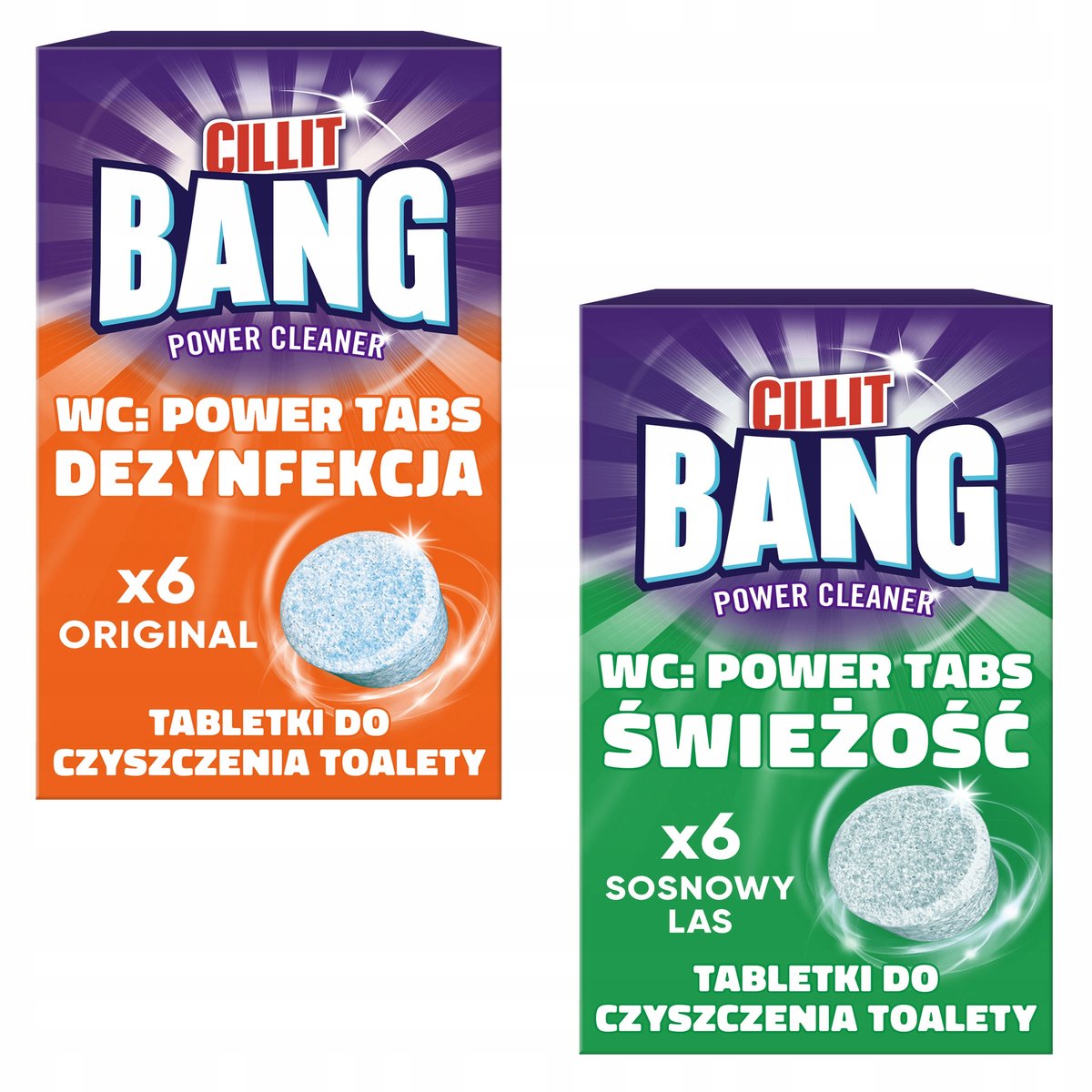 Cillit Bang WC Tabletki Do Czyszczenia i Dezynfekujące Toalete WC x2 ...