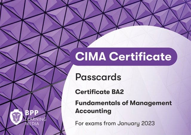 CIMA BA2 Fundamentals of Management Accounting: Passcards - BPP ...