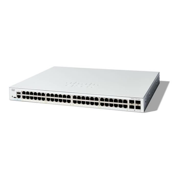 - Cisco - Cisco Catalyst 1300-48T-4G - Switch - C3 - Zarządzany - 48 x ...
