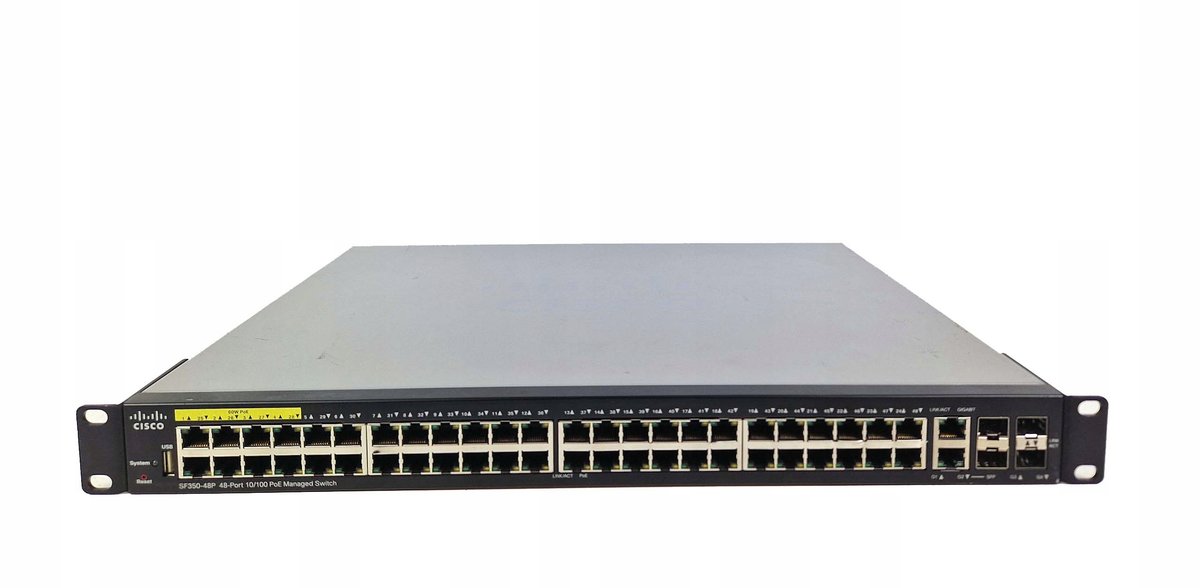 Cisco SF350-48P 48-Port 10/100 PoE Managed Switch - Cisco | Sklep EMPIK.COM