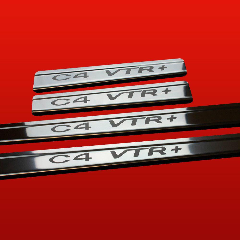 CITROEN C4 MK1 Nakładki progowe C4 VTR+ 5 drzwi Stal nierdzewna 304 ...